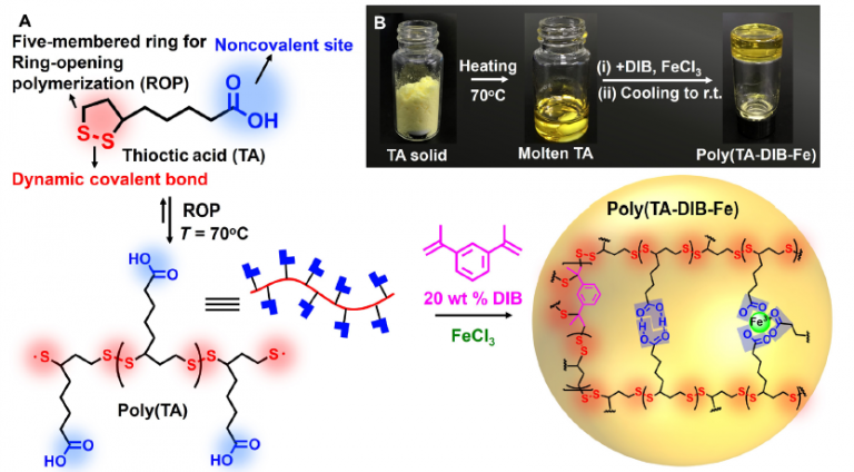 High-performance supramolecular polymer from a simple molecule ...
